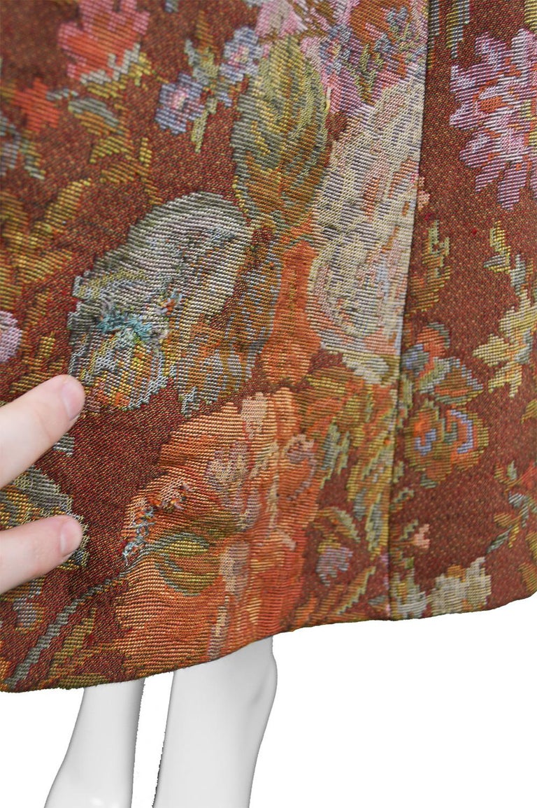 Kenzo Vintage Women's Floral Tapestry Brocade Belted Maxi Coat, 1990s ...