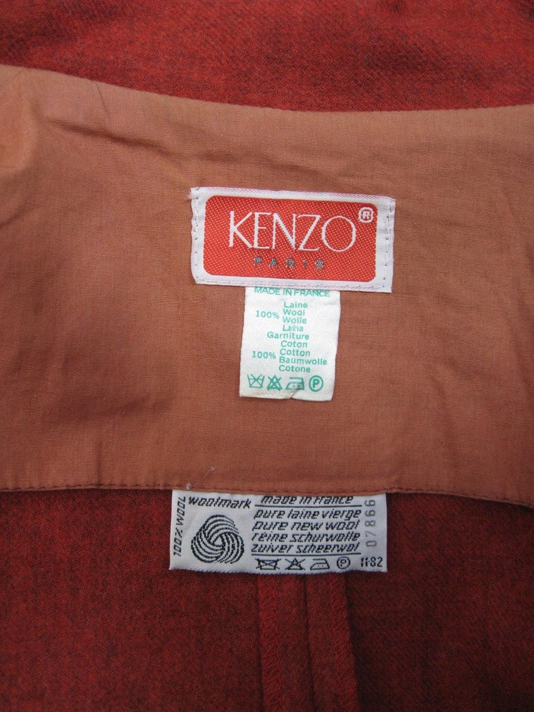 Kenzo Wool Wrap Kimono Jacket at 1stDibs | kenzo kimono blazer, kenzo ...