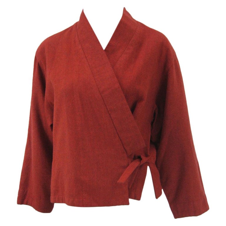 Kenzo Wool Wrap Kimono Jacket at 1stDibs | kenzo kimono blazer, kenzo ...