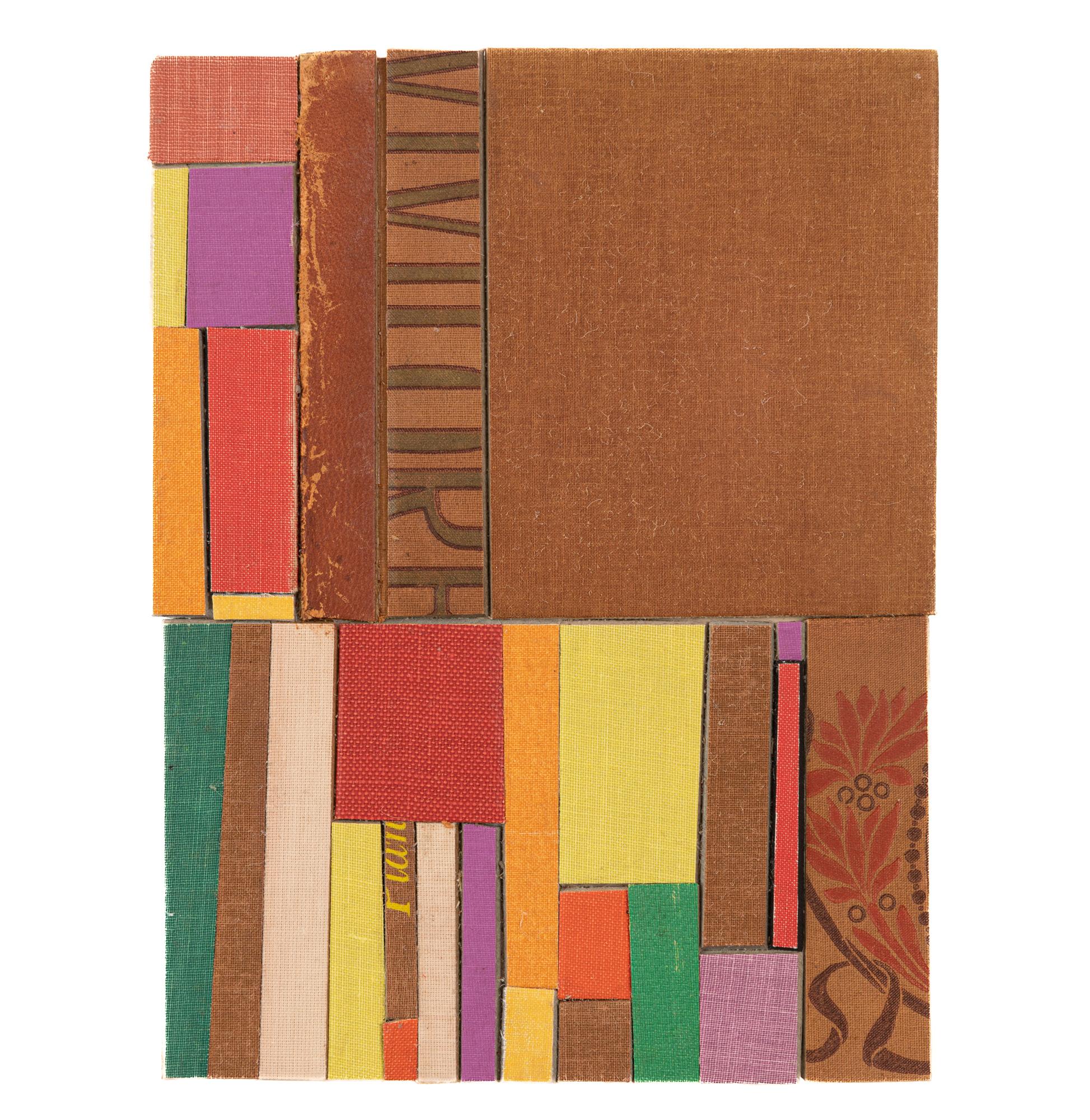 Kerith Lisi - "Chapters" A Neutral Hard Cover Book Collage on Wood ...