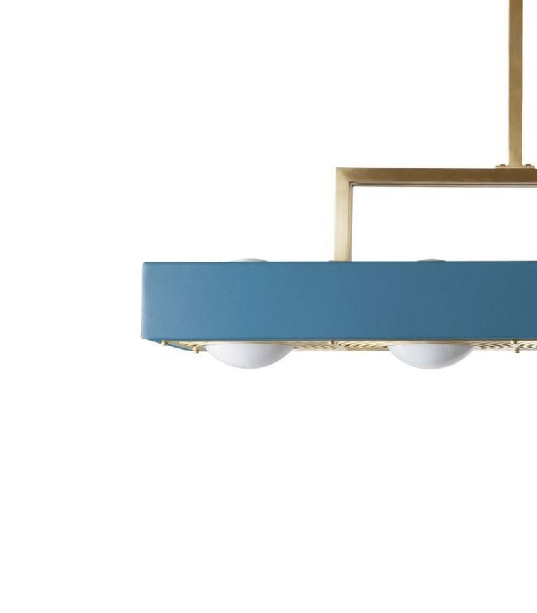 Kernel Pendant Light, Blue by Bert Frank For Sale at 1stDibs