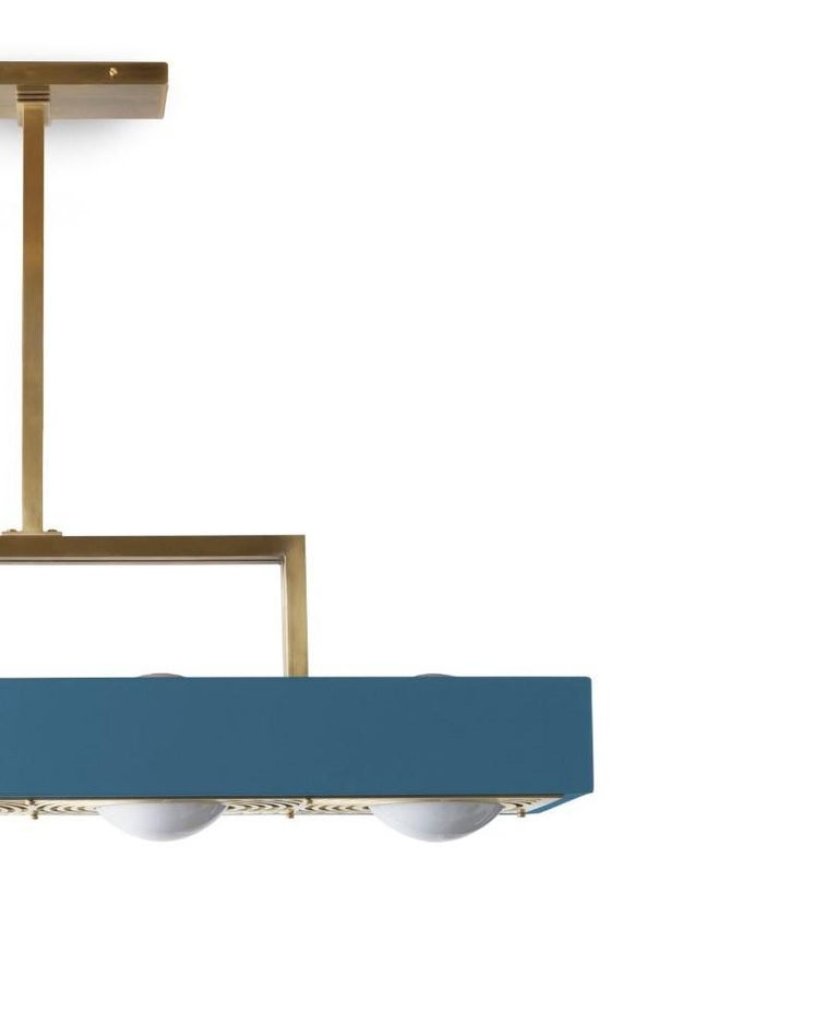 Kernel Pendant Light, Blue by Bert Frank For Sale at 1stDibs
