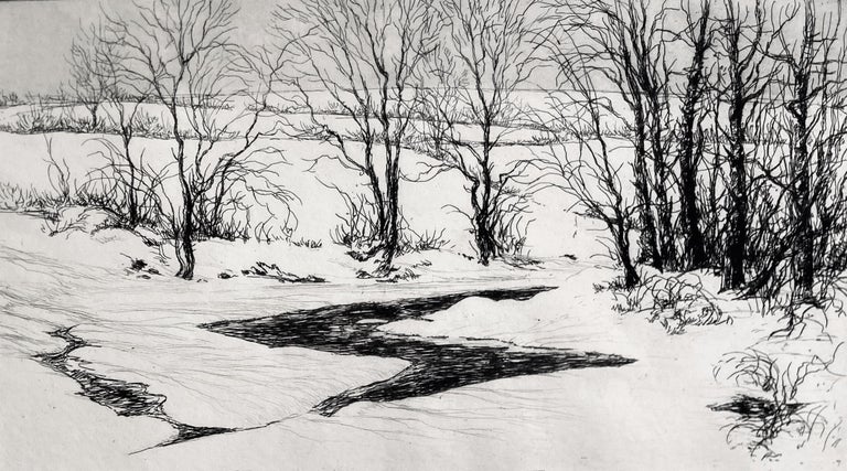 Kerr Eby - Snow on the Aspetuck. For Sale at 1stDibs