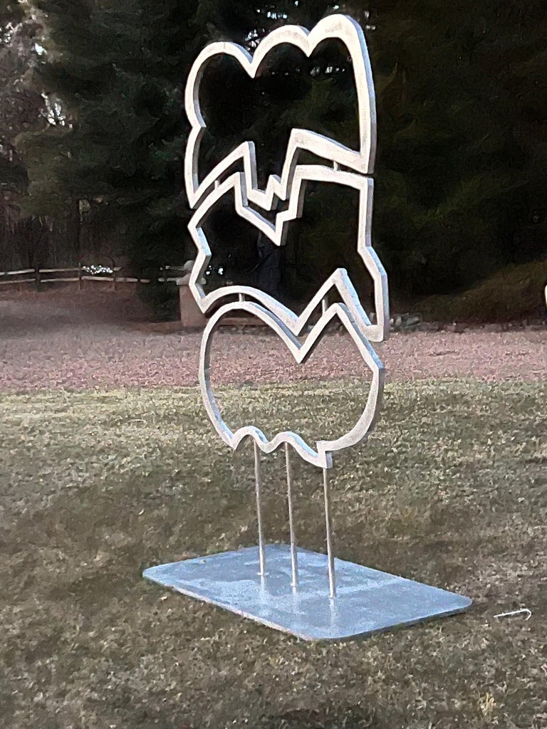 Kerry Green - Storm, sculpture by Kerry Green, aluminum, silver ...