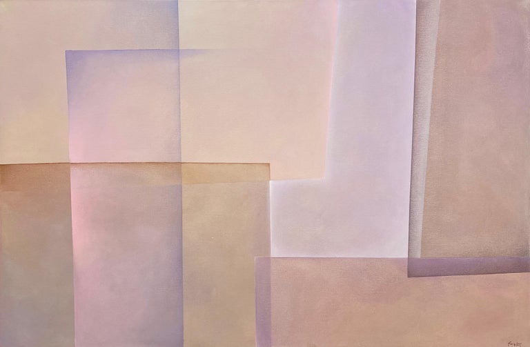 Kerry Hays - "Lightness in Violet" - Contemporary Geometric Abstract ...