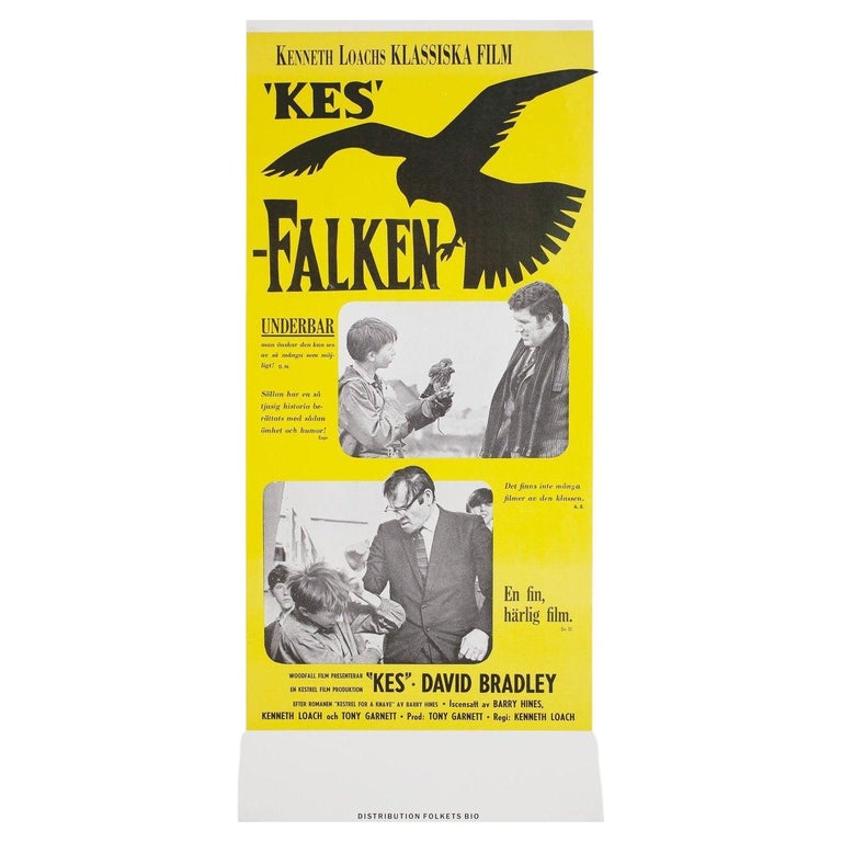 Kes 1970 Swedish Stolpe Film Poster For Sale at 1stDibs