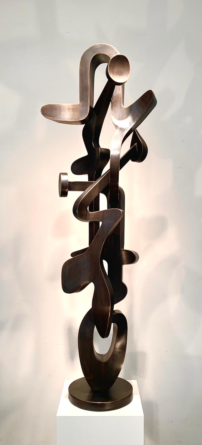 Kevin Barrett - "Bix" by Kevin Barrett, Abstract Bronze Metal Sculpture ...