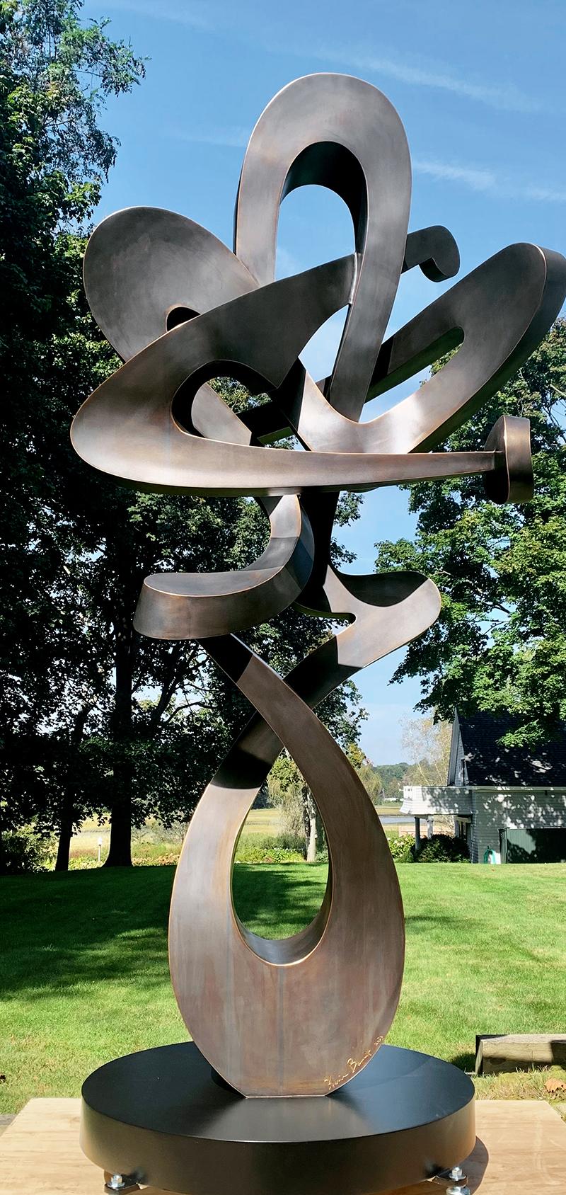 Kevin Barrett - "Embrace" by Kevin Barrett, Abstract Bronze Metal ...