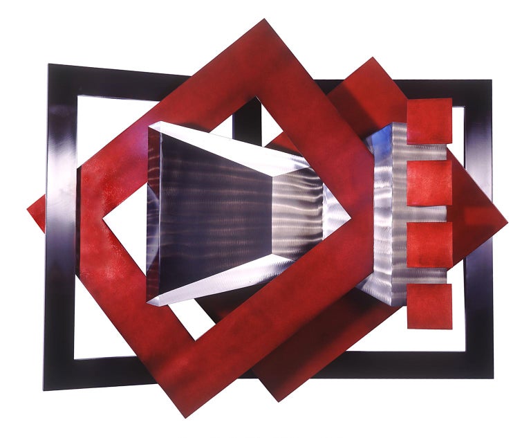 Kevin Barrett - "Struct II", Abstract Aluminum Metal Wall Relief ...