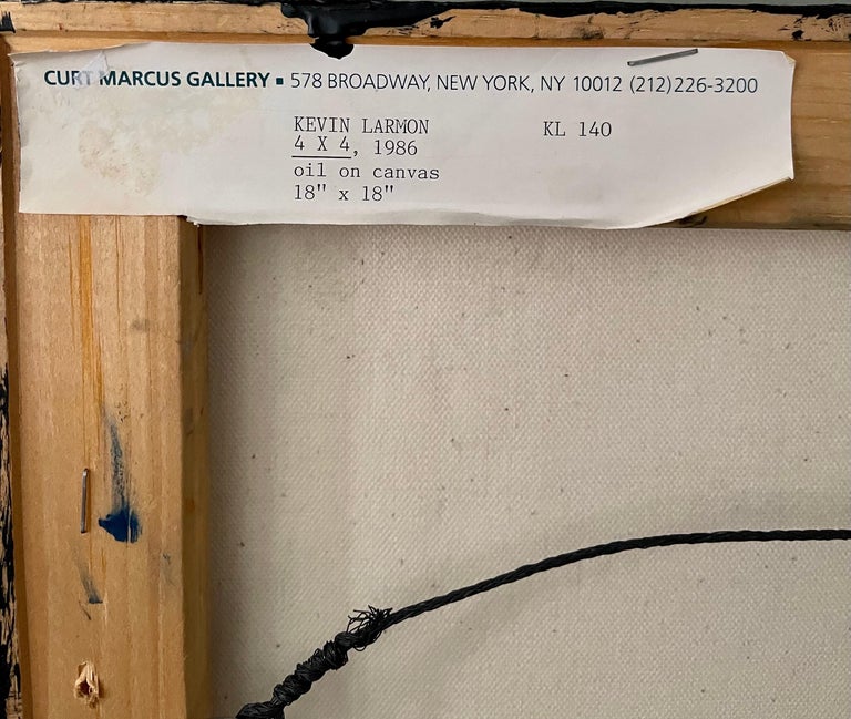 Kevin Larmon - Minimalist Black Oil Painting, Collage, Mixed Media on Canvas Kevin Larmon For ...