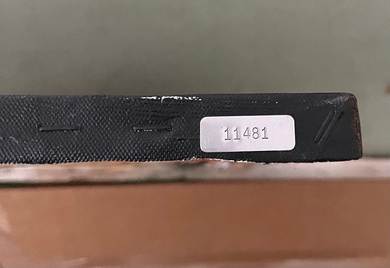 Kevin Larmon - Minimalist Black Oil Painting, Collage, Mixed Media on ...