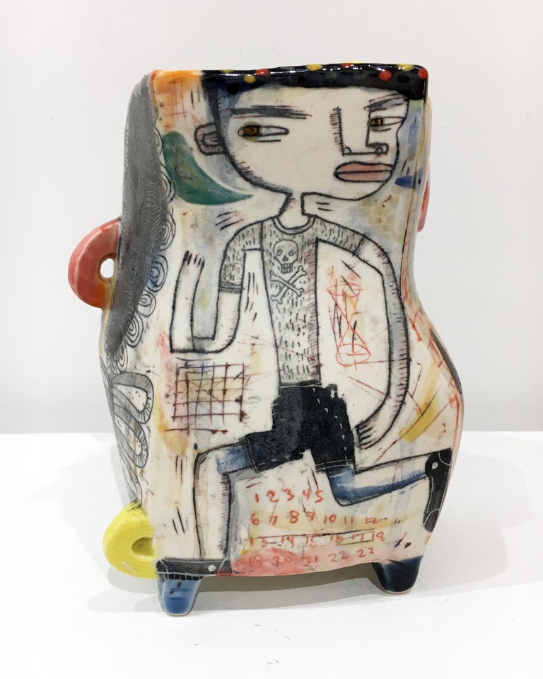 Kevin Snipes - "Cruise Control", Abstract Porcelain Sculpture with ...