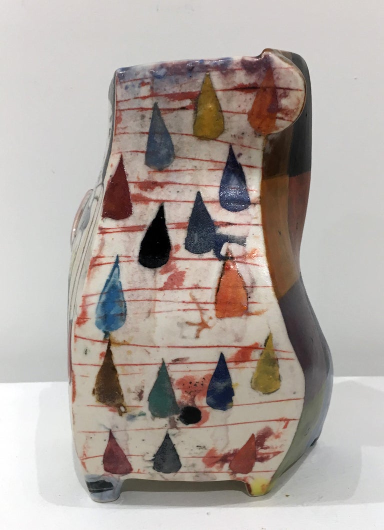 Kevin Snipes - "Super Bad", Abstract Porcelain Sculpture with Surface ...