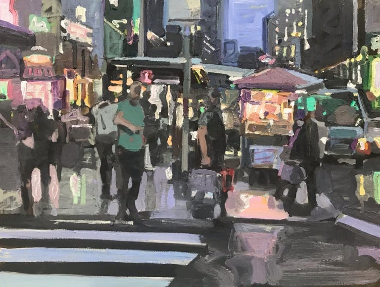 Kevin Weckbach - "City Cruising", Oil Painting For Sale at 1stDibs