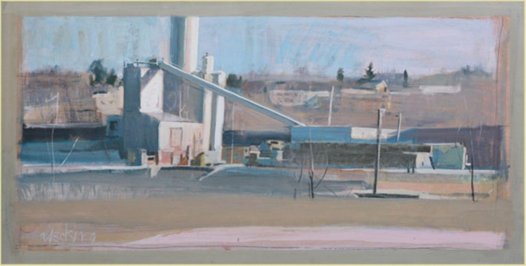 Kevin Weckbach - "The Grinder", Egg Tempera Painting For Sale at 1stDibs