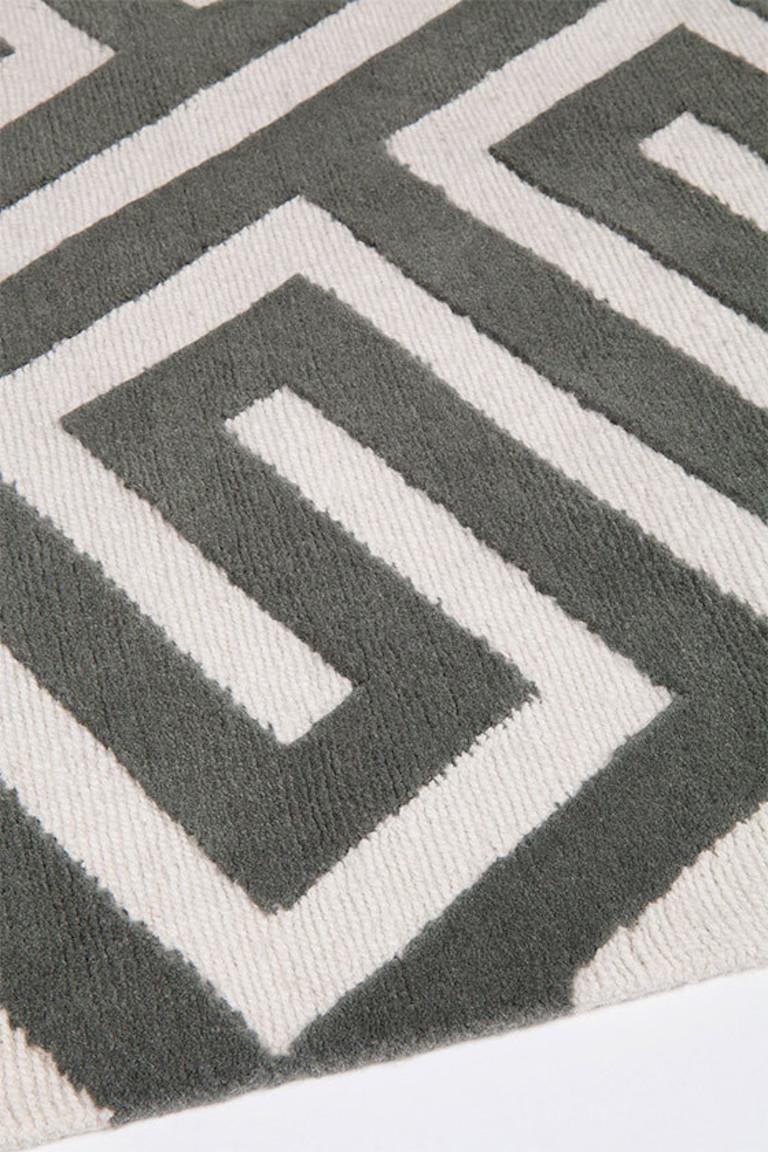 Key Slate Hand-Knotted 10x8 Rug in Wool by Suzanne Sharp For Sale at ...