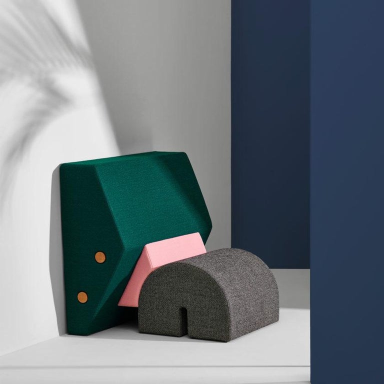 Keystone Lounge Upholstered Chair in Fig Purple, White and Blue Fabric ...