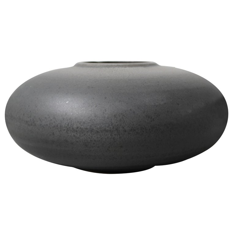 KH Würtz Squat Gundiga Shaped Pot in Grey Dégradé Glaze at 1stDibs ...