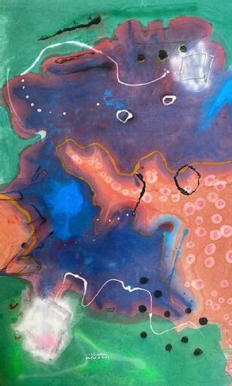 Khaled Abdo - "Bird's Eye in the Sky" Painting 57" x 35" inch by Khaled ...