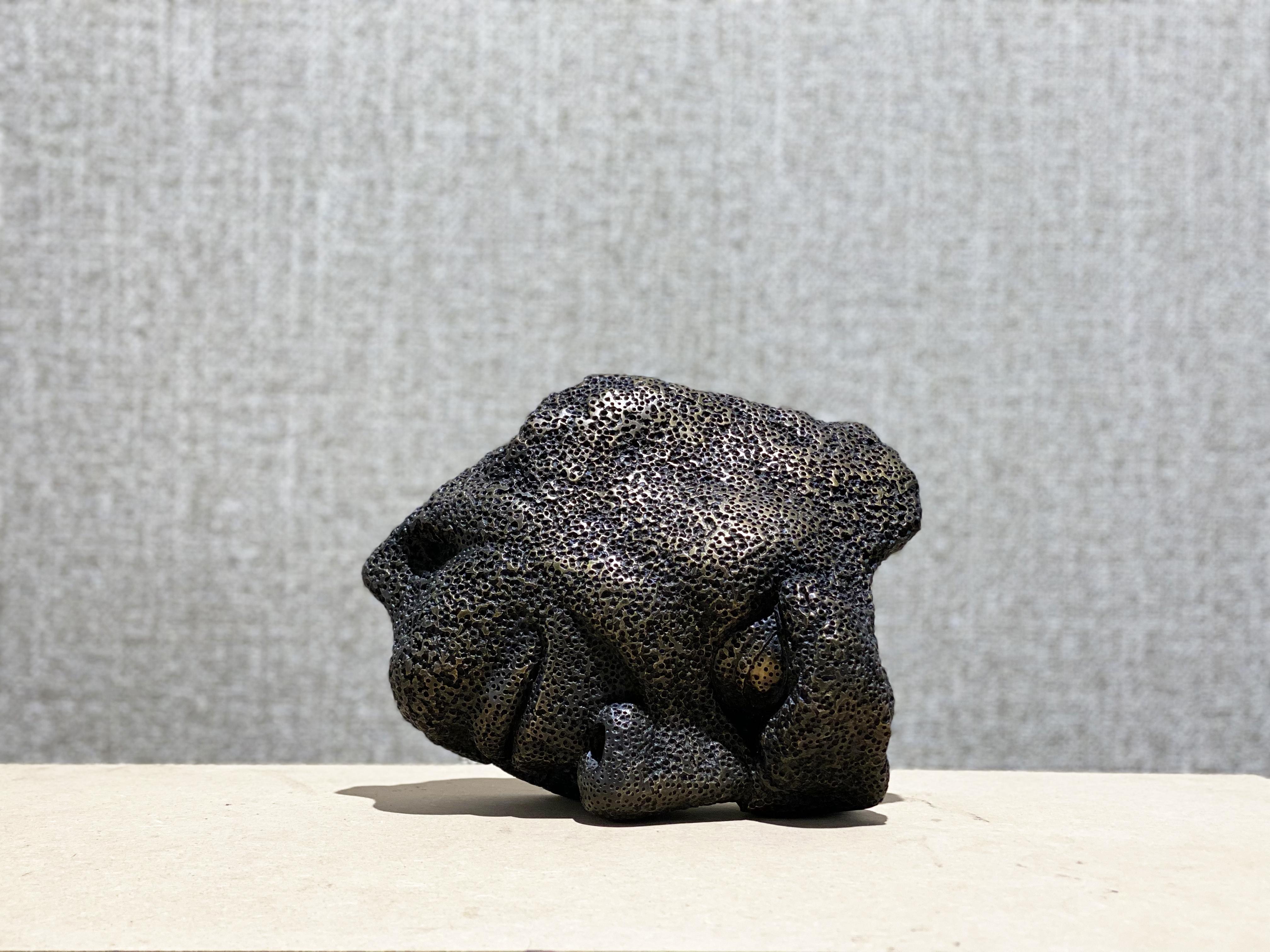 Khaled Dawwa - Debout figurative bronze sculpture man on throne by ...