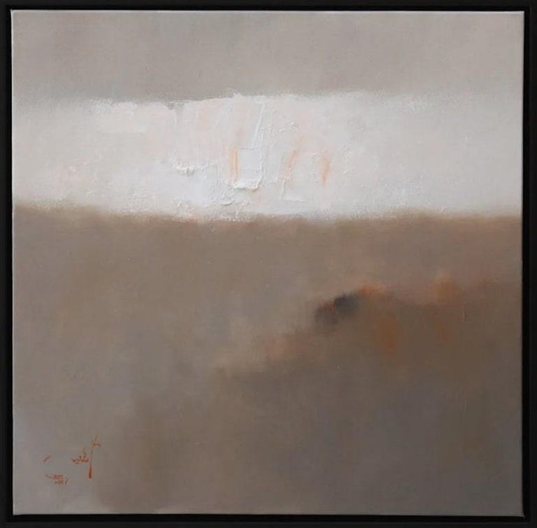 Khalid Alkaaby - Abstract Oil Painting, "Stillness" For Sale at 1stDibs