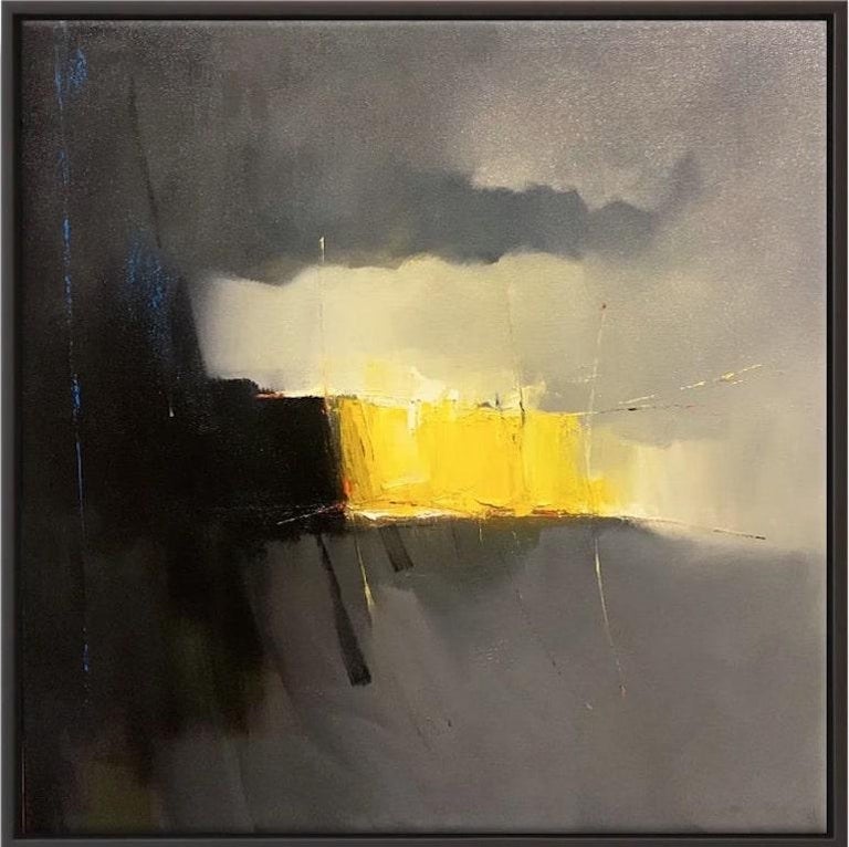 Khalid Alkaaby - Abstract Oil Painting, "Timeless" For Sale at 1stDibs