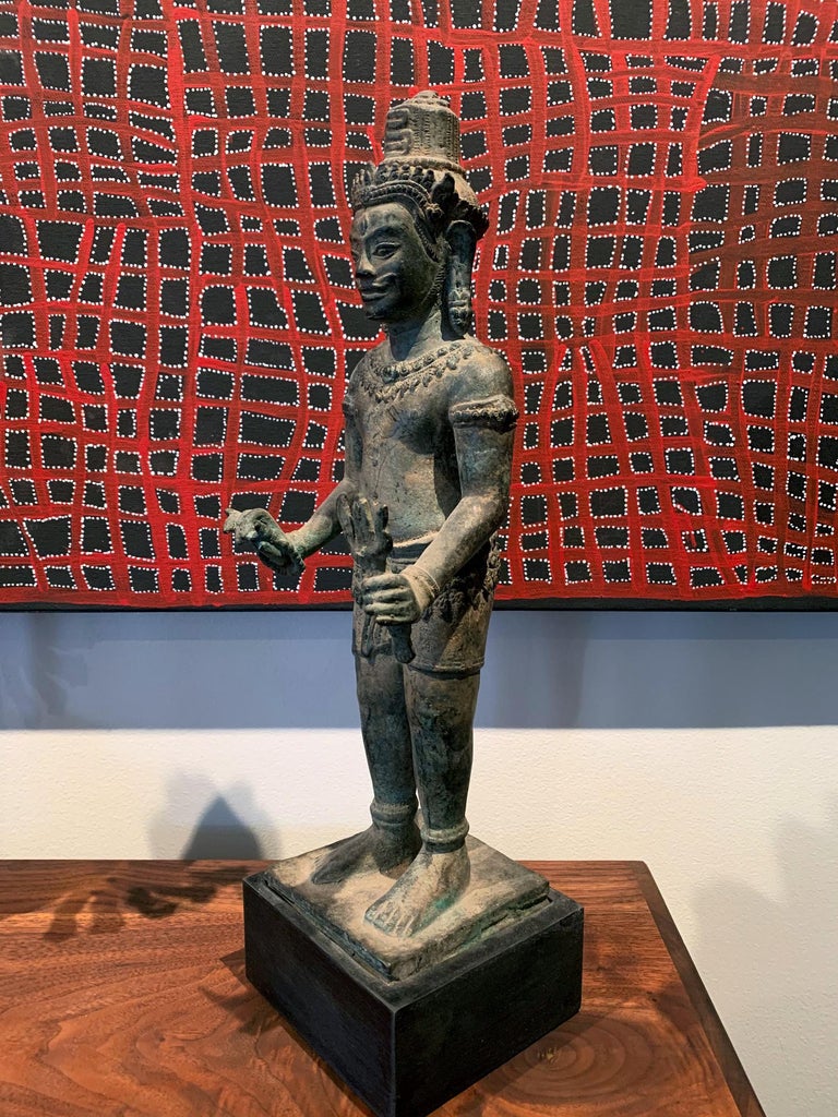 Khmer Bronze Statue of Vishnu Cambodia at 1stDibs | khmer vishnu