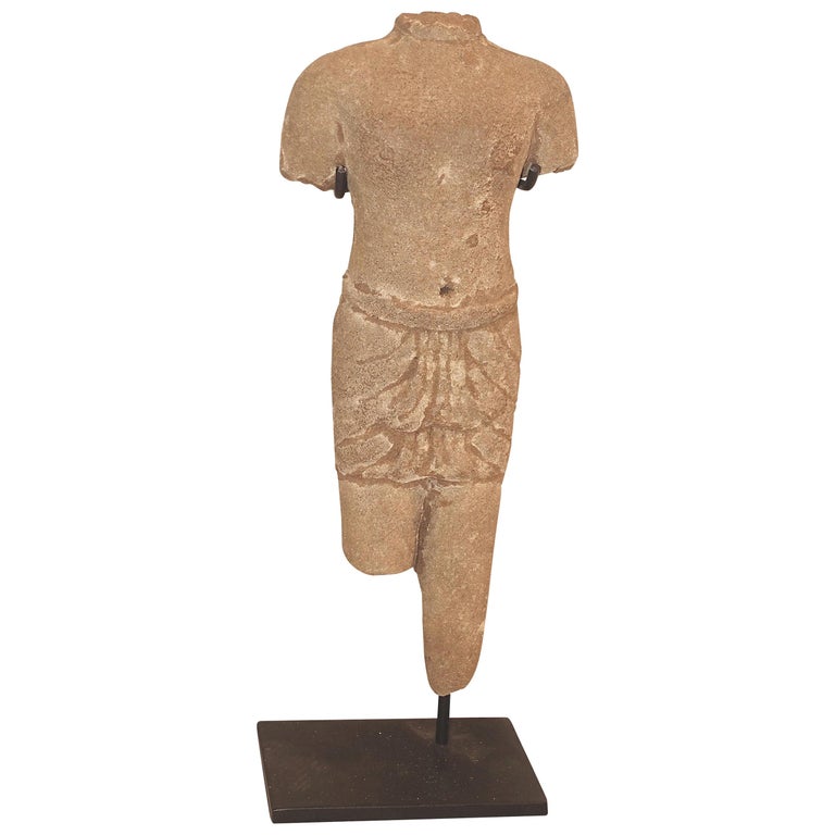 Khmer Male Figure Statue, Cambodia, Contemporary at 1stDibs