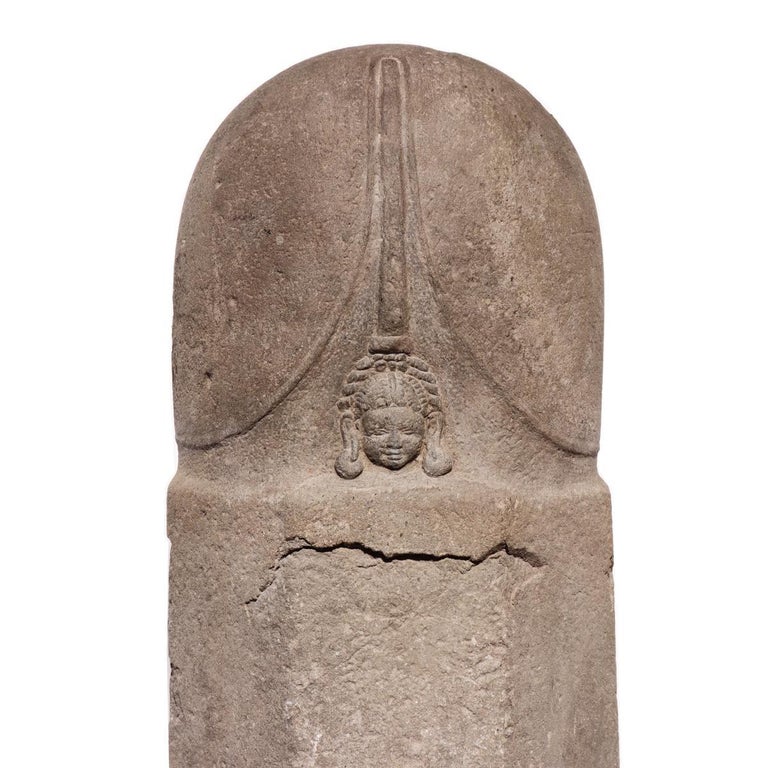 Khmer Mukhalinga Sculpture, Sandstone, Pre-Angkor Period For Sale at ...