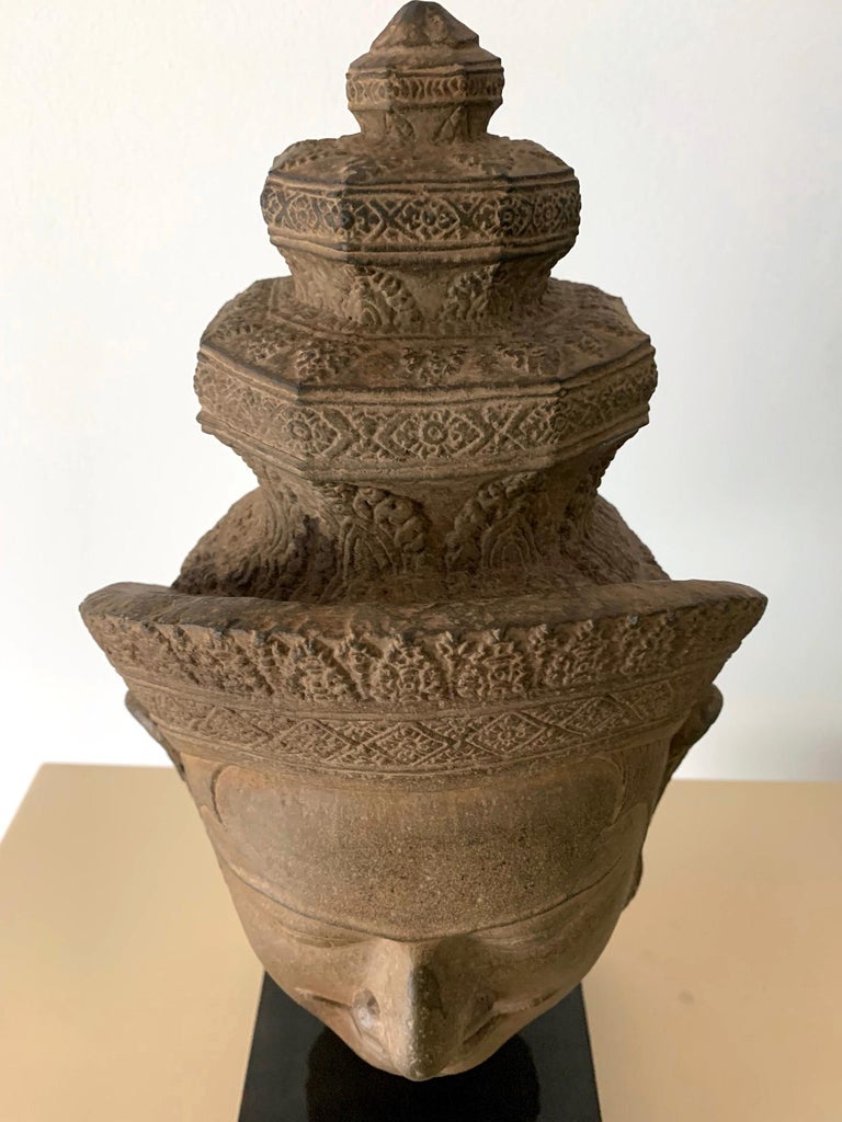 Khmer Sandstone Carving of Vishnu Cambodia at 1stDibs | khmer stone carving