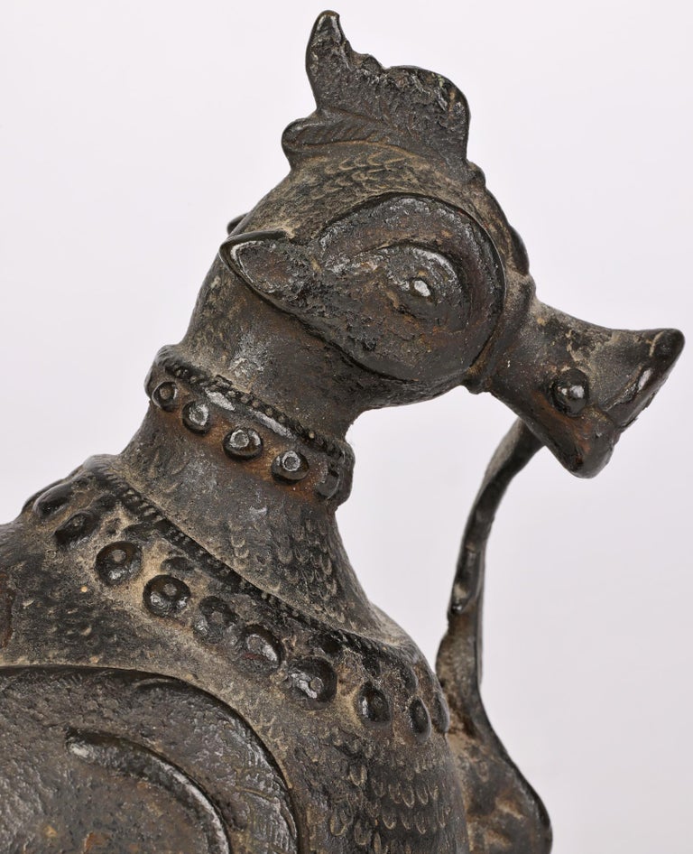 Khond Attributed Bronzed Metal Hamsa Bird Figure from Orsissa, India ...