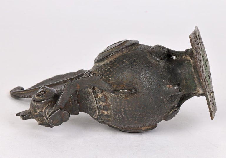 Khond Attributed Bronzed Metal Hamsa Bird Figure from Orsissa, India ...