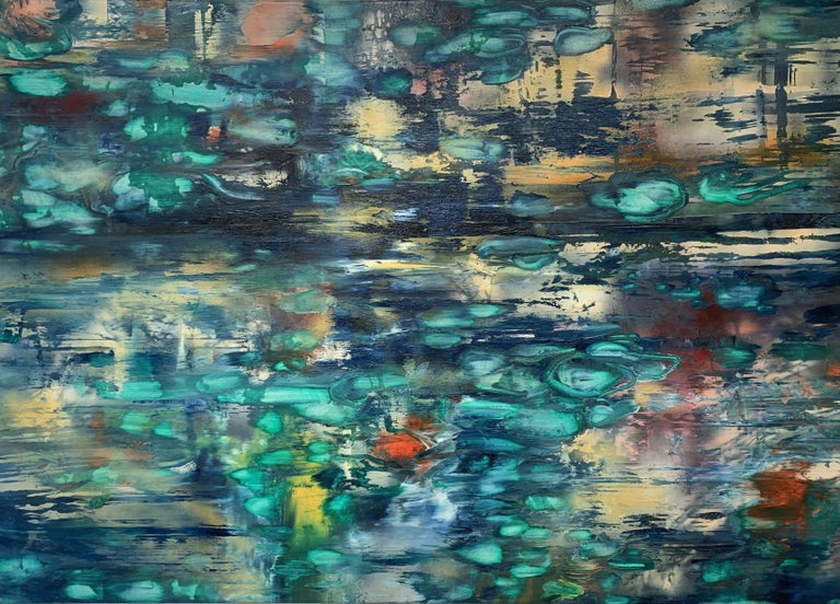 Khrystyna Kozyuk - Water lilies, Painting, Oil on Canvas For Sale at ...
