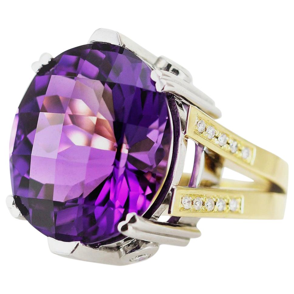 Kian Design 18 Carat Two-Tone Ceylon Sapphire Diamond Art Deco Style ...