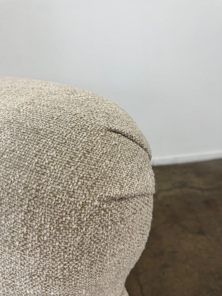 Kidney Sofa In Nubby Boucle For Sale at 1stDibs