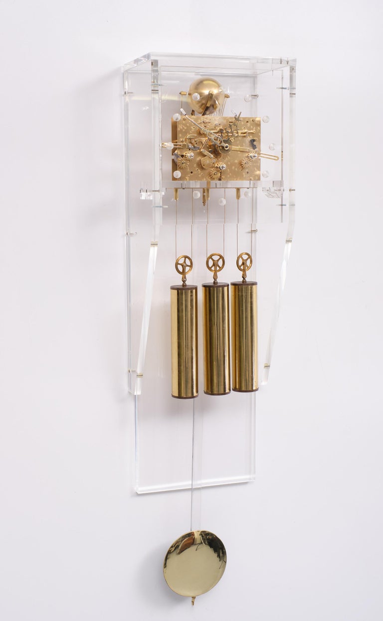 Kieninger 8-Bell Carillon Wall Clock, 1975 Germany at 1stDibs