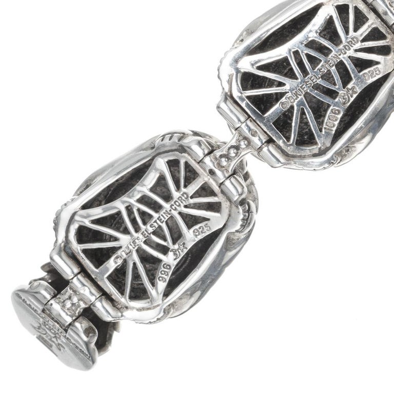 Kieselstein Cord Sterling Silver Turtle Bracelet For Sale at 1stDibs