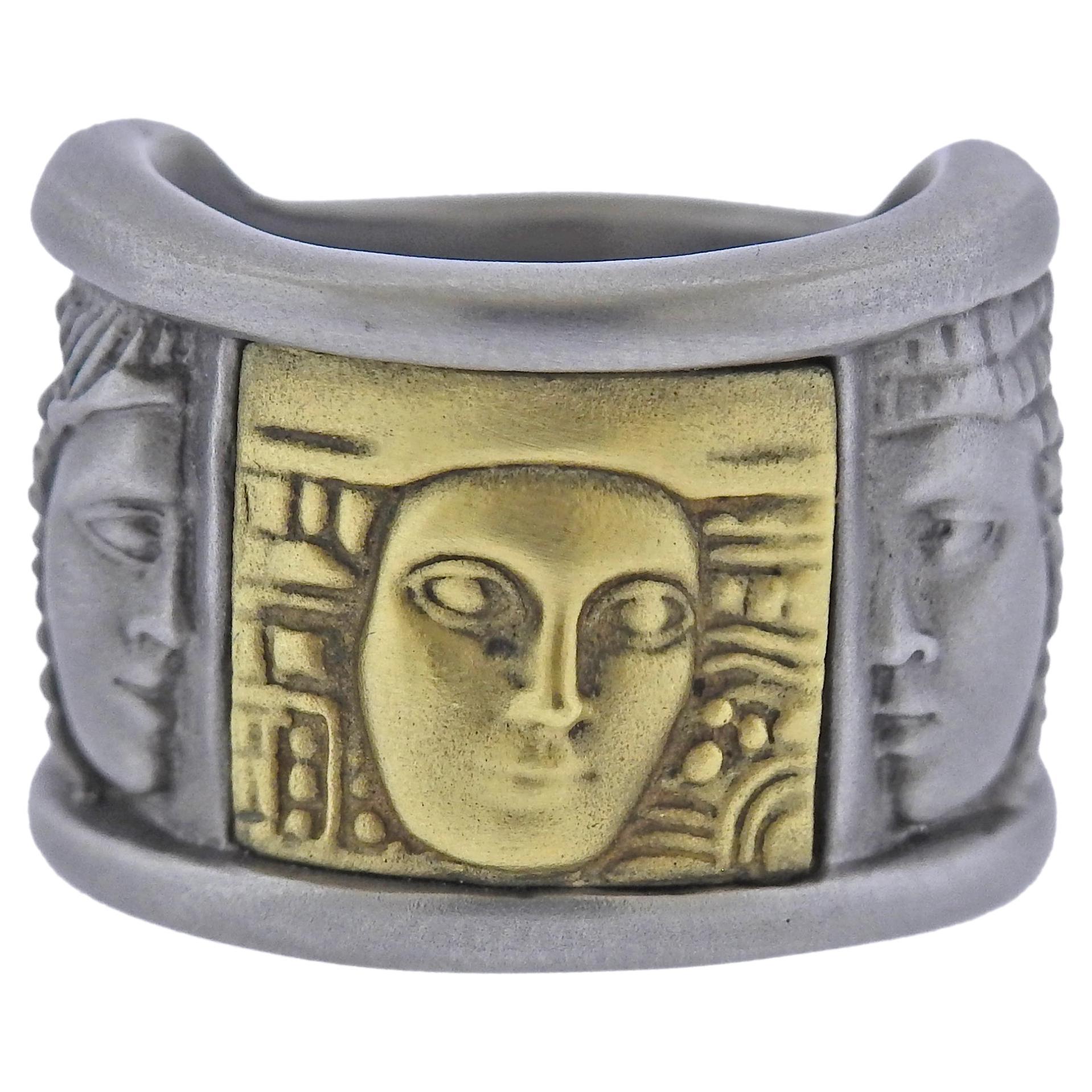 First World War Gold Locket Ring For Sale at 1stDibs