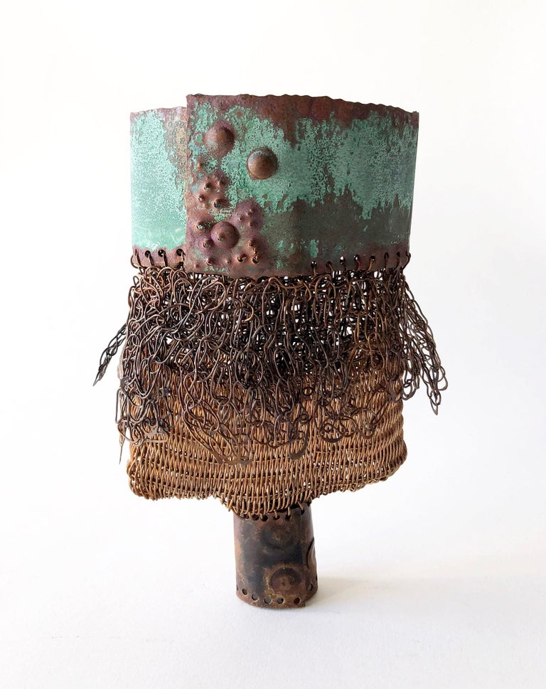 Kieta Jackson Three Woven Copper Metal Textile Sculptural Forms For ...