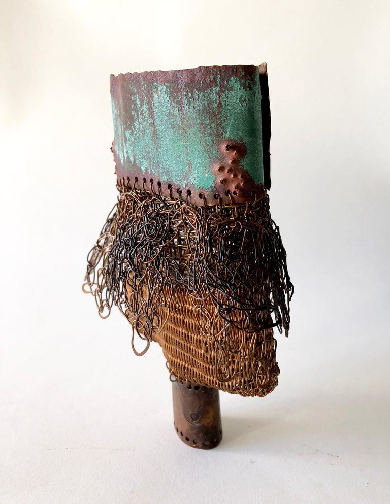 Kieta Jackson Three Woven Copper Metal Textile Sculptural Forms For ...