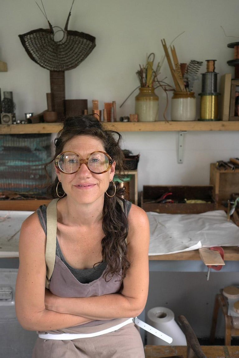 Kieta Jackson Three Woven Copper Metal Textile Sculptural Forms For ...