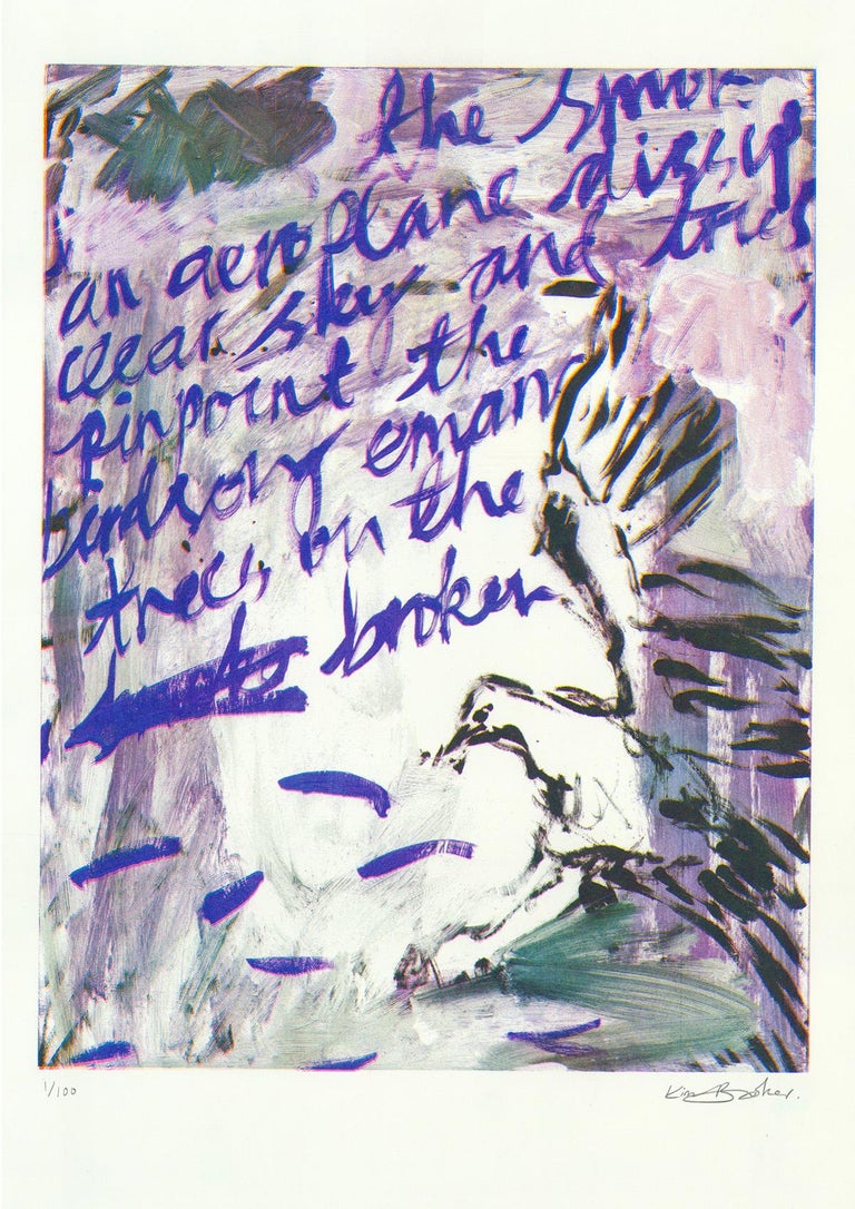 Kim Booker - End of summer, 2013 (blue) For Sale at 1stDibs