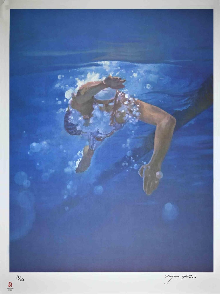 Kim Hyang - Swimmer - Lithograph by Kim Hyang - 2008 For Sale at 1stDibs