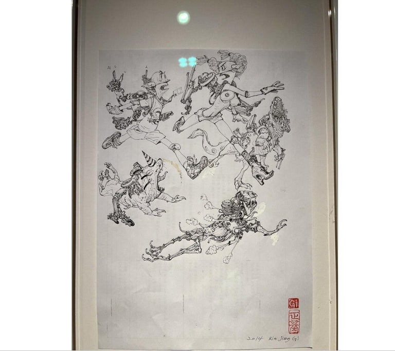 Kim Jung Gi - Illustration Original Comic Art, 2014 For Sale at 1stDibs