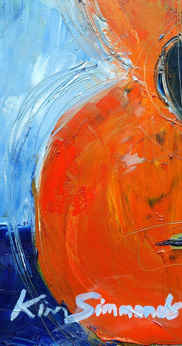 Kim Simmonds - "Guitar in Orange" acrylic on canvas by Savoy Brown's ...