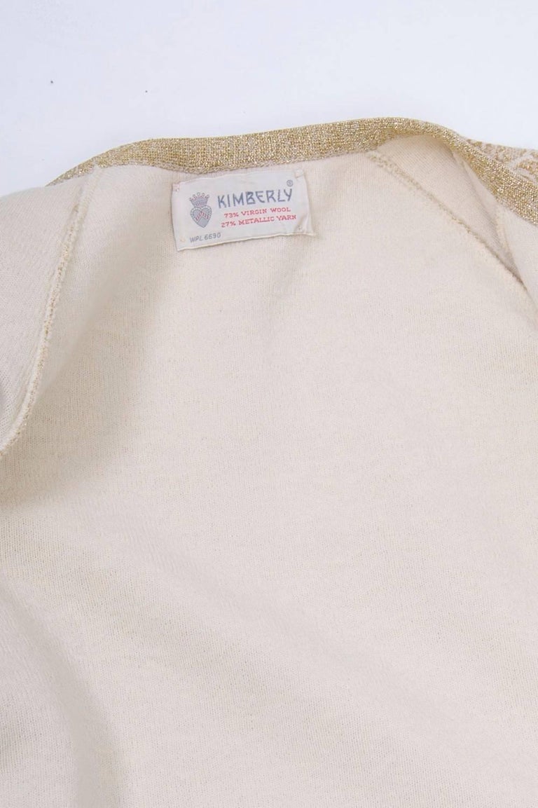 Kimberly Metallic Knit Dress and Jacket at 1stDibs