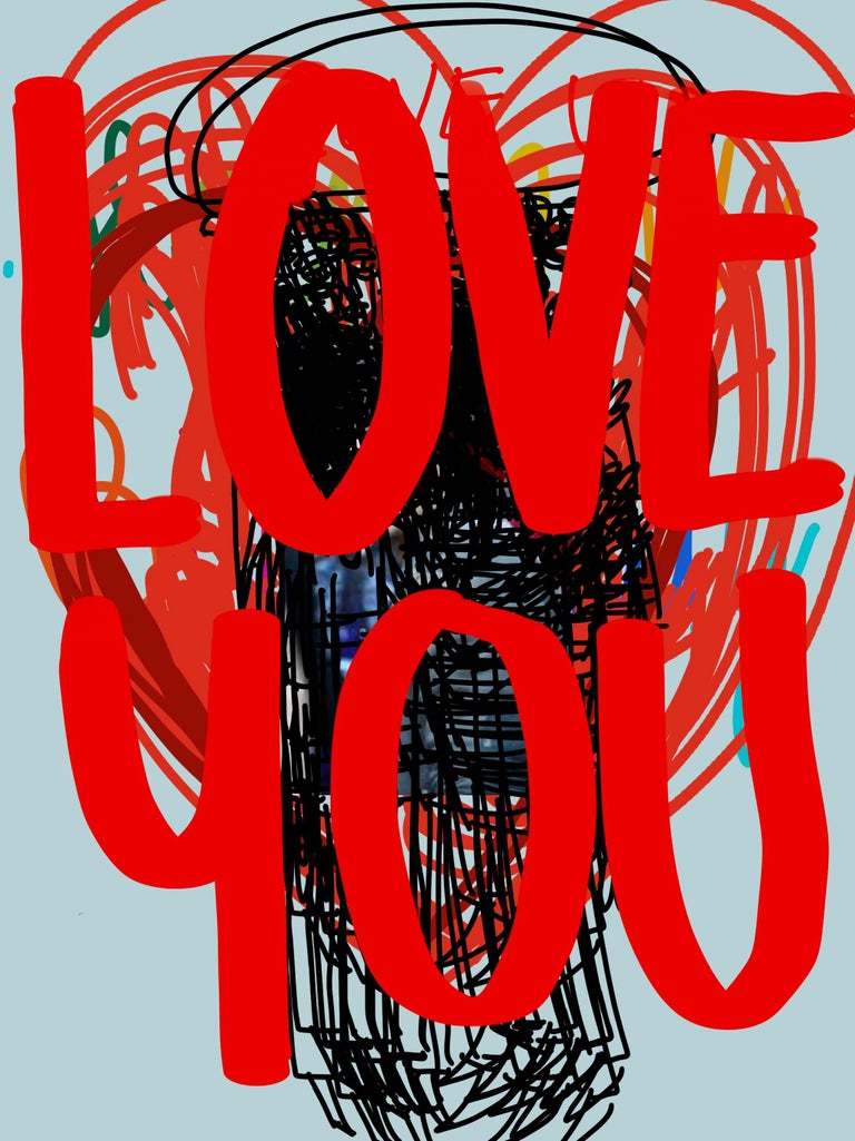 Kimi Salamonová - LOVE Drawing Fine Art Print Limited Edition For Sale ...