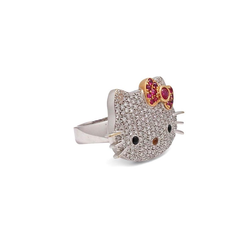 Kimora Lee Simmons for Sanrio Hello Kitty Diamond and Gem Stone Ring at ...