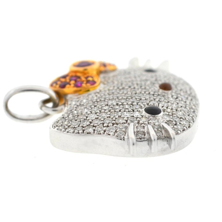 Kimora Lee Simmons Sanrio Hello Kitty 18 Karat White Gold Diamond ...