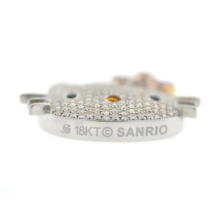 Kimora Lee Simmons Sanrio Hello Kitty 18 Karat White Gold Diamond ...